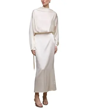 Staud Phoebe Silk Stretch Maxi Dress