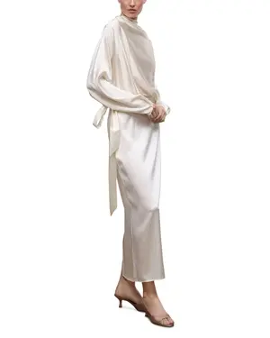 Staud Phoebe Silk Stretch Maxi Dress