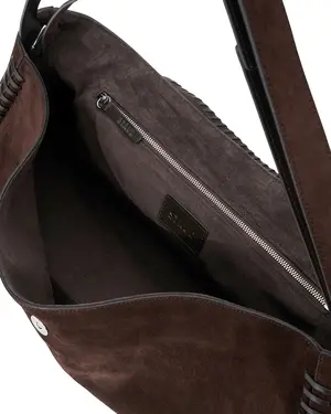 Staud Harlow Suede Messenger Bag