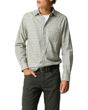 Rodd & Gunn Gledknowe Long Sleeve Sports Fit Corduroy Shirt - Olive