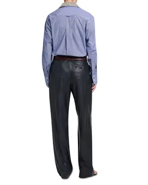 TWP Big Joe Embellished Collar Cotton Shirt