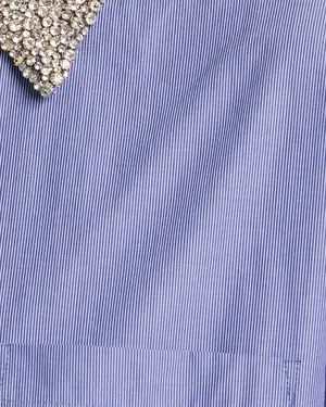 TWP Big Joe Embellished Collar Cotton Shirt