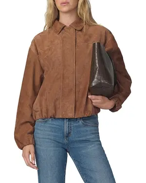 Joe's Jeans The Bella Suede Bomber Jacket