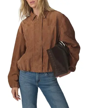 Joe's Jeans The Bella Suede Bomber Jacket