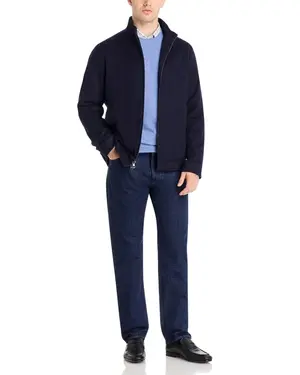 Peter Millar Autumn Crest Honeycomb Wool Blend Sweater - Blue Freesia