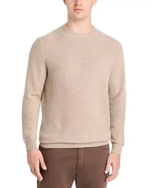 Peter Millar Autumn Crest Honeycomb Wool Blend Sweater - Stone