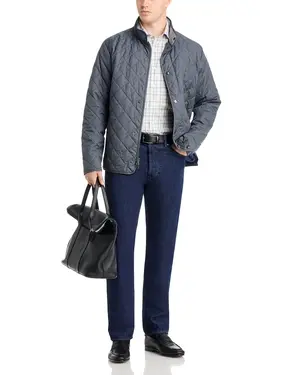 Peter Millar Suffolk Stand Collar Quilted Coat