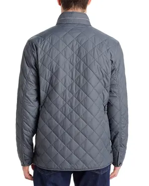 Peter Millar Suffolk Stand Collar Quilted Coat