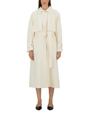 Herno Crinkled Belted Trench Coat