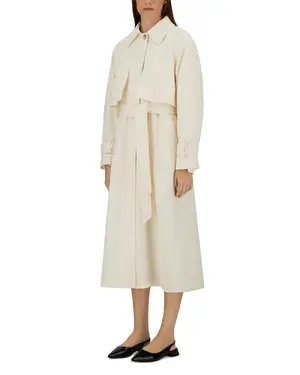 Herno Crinkled Belted Trench Coat