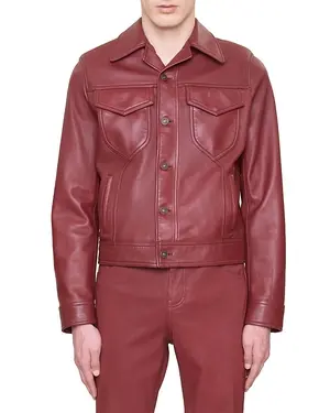 Amiri Vintage Cut Leather Jacket