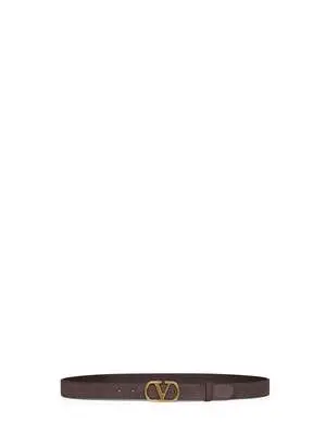 Valentino Garavani Brown Suede Vlogo Singature Belt