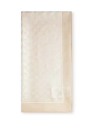 Gucci Ivory Gg Silk Carr - Multicolor