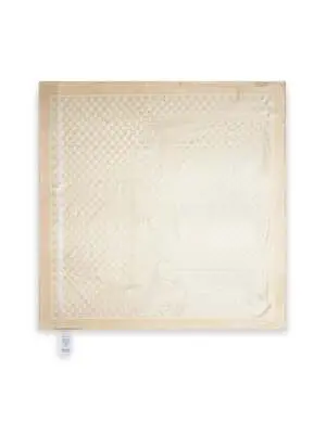 Gucci Ivory Gg Silk Carr - Multicolor