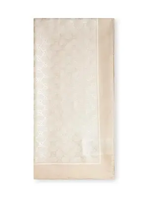 Gucci Gucci Women Ivory Gg Silk Carré Multicolor