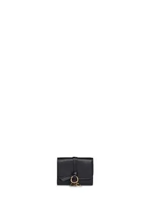Chloé Black Alphabet Small Trifold Wallet - Multicolor