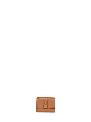 Chloé Mustang Brown Paddington Mini Tri-fold Wallet