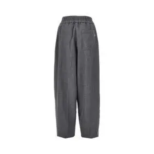 AMI Paris Wool Pants With Elasticated Waist