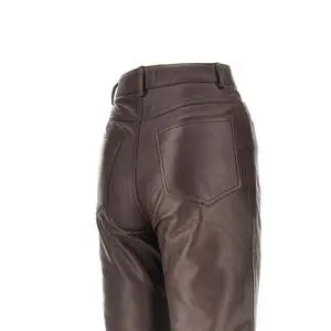 ROTATE BY BIRGER CHRISTENSEN Leather Straight Leg Pants