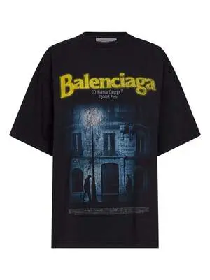 Balenciaga The Address Oversize T-shirt - Multicolor