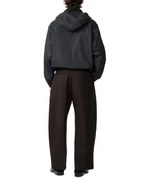 Studio Nicholson Cotton Drawstring Hood Zip Jacket