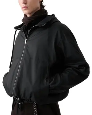 Studio Nicholson Cotton Drawstring Hood Zip Jacket