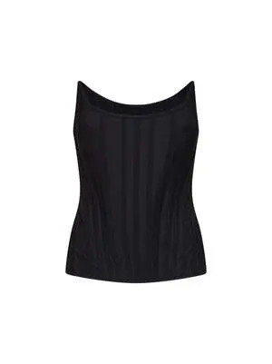 Giuseppe Di Morabito Giuseppe Di Morabito Women Black Stretch Twill Bustier Top Multicolor