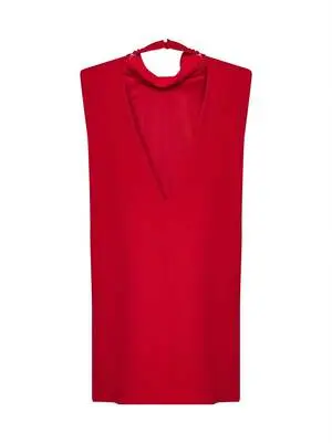 Valentino Garavani Red Cady Couture Mini Dress