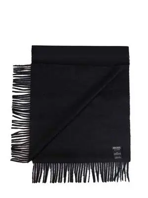 Zegna Black Oasi Cashmere Scarf - Multicolor
