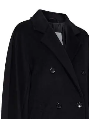 Max Mara Black 101801 Icon Coat Short Rebus Coat