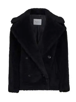 Max Mara Black Mxmalcuno Biker Coat