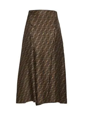 Fendi Ff Maxi Skirt