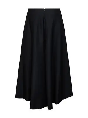 AMI Paris Wool A-line Maxi Skirt - Multicolor