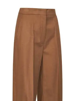 Max Mara Chestnut Wool Mstmarengo Culotte Trousers