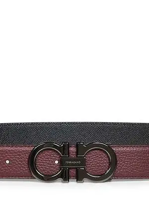 FERRAGAMO Two-tone Gancini Reversible Belt