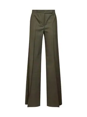 Max Mara Glen Plaid Wool Trousers - Multicolor