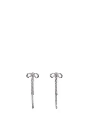 SELF-PORTRAIT Double Crystal Bow Earrings