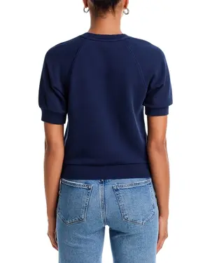 Paige Queenie Cotton Short Sleeve Sweatshirt