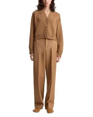 FFORME Aris Wool Tailored Wide Leg Trousers