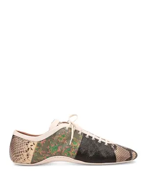 Dries Van Noten Retro Patchwork Leather Sneakers
