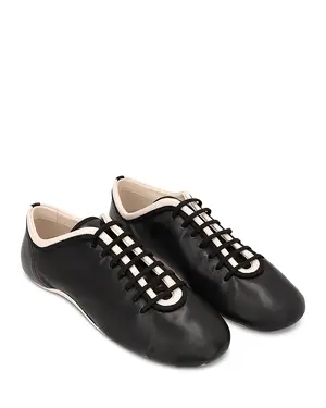 Dries Van Noten Ballerina Leather Sneakers - Black