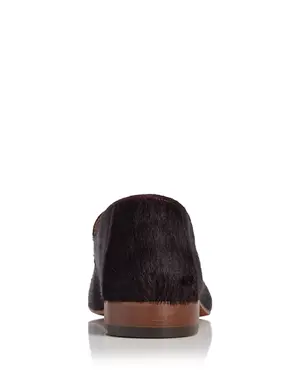 Dries Van Noten Calf Hair Loafers - Choco