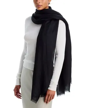Vince Lightweight Cashmere Scarf - Black