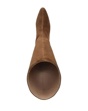 Veronica Beard Aisla Suede Knee High Boots - Chestnut Suede