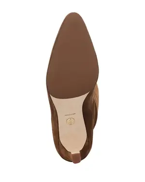 Veronica Beard Aisla Suede Knee High Boots - Chestnut Suede