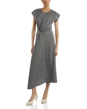 Victoria Beckham Aria Twisted Midi Dress