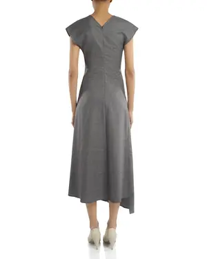 Victoria Beckham Aria Twisted Midi Dress