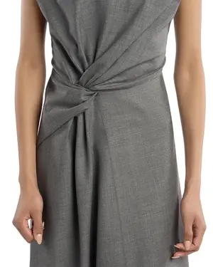 Victoria Beckham Aria Twisted Midi Dress