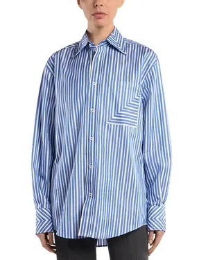 Victoria Beckham Cotton Pocket Detail Shirt