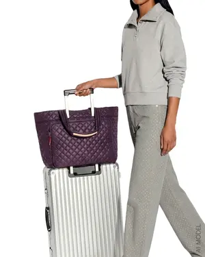 Mz Wallace Large Metro Travel Tote - Raisin